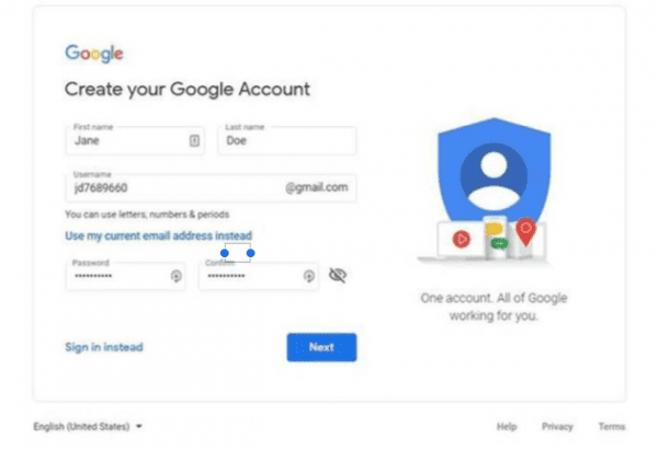 How To Create a Google Account - Pro Drive IT Ltd Blog